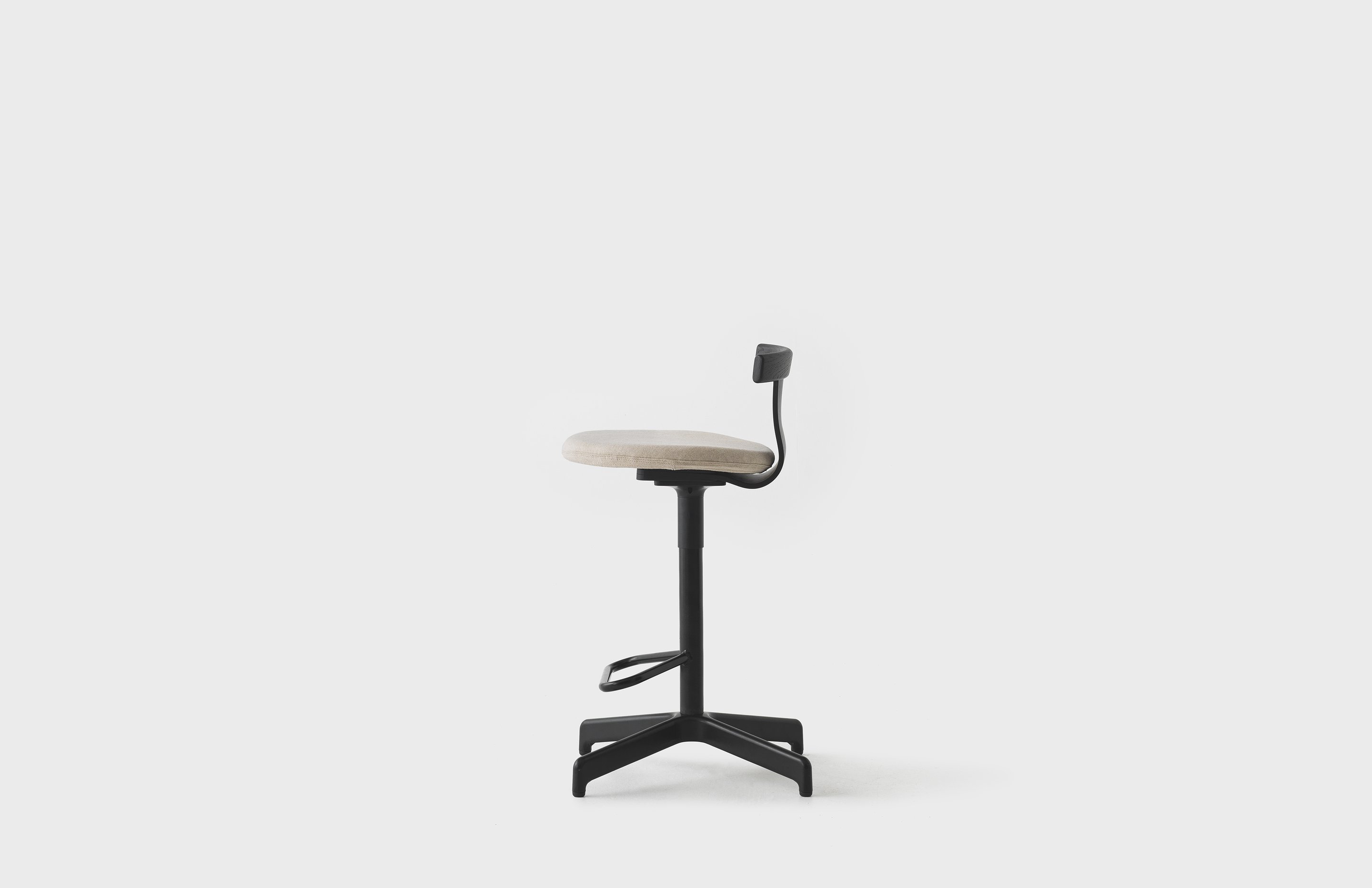 Resident | Jiro Swivel Stool - Upholstered